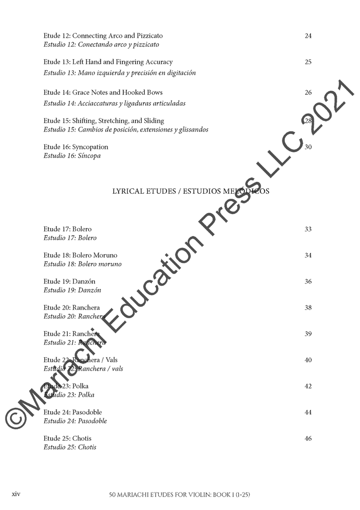 50 Mariachi Etudes for Violin: 50 Estudios de mariachi para violín by ...